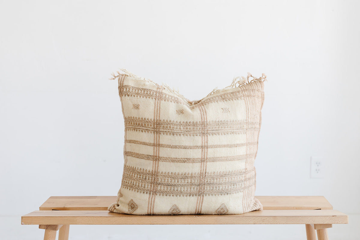 Reta | Handmade throw pillows and blankets | The Global Stitch