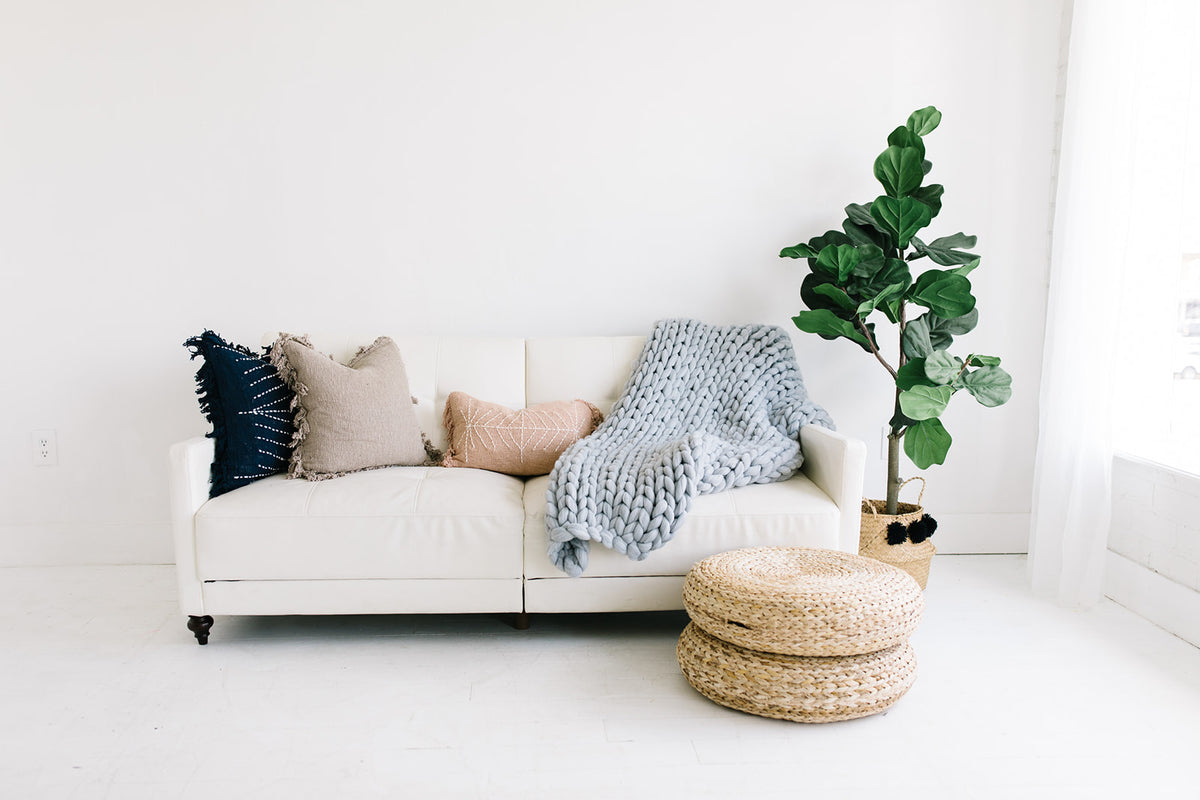 Panah Pink | Handmade throw pillows and blankets | The Global Stitch